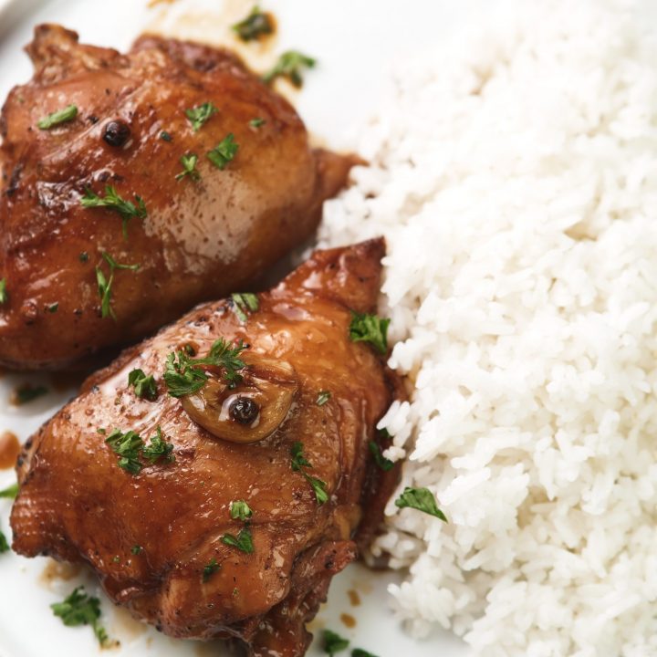 Chicken Adobo With Rice