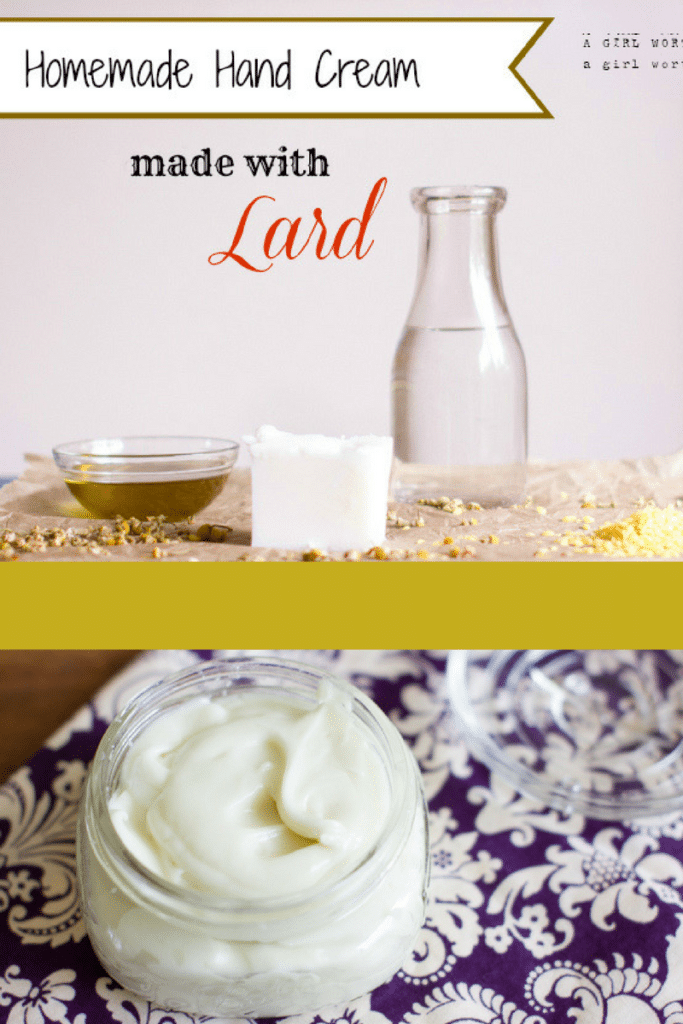 How to Make Lard Lotion - A Girl Worth Saving
